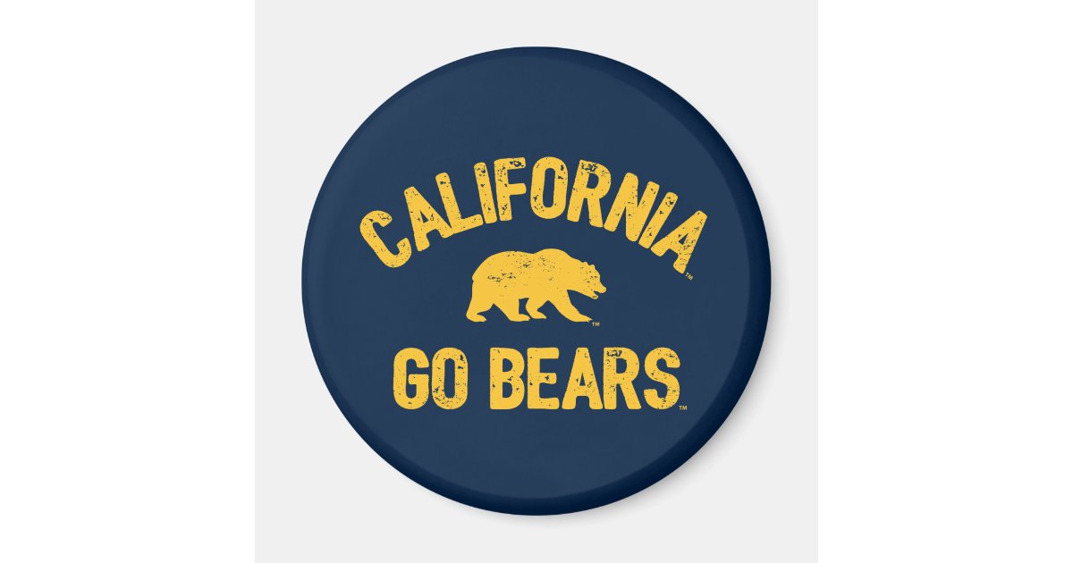 California Go Bears Gold Magnet | Zazzle