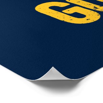 California Go Bears Gold Poster | Zazzle