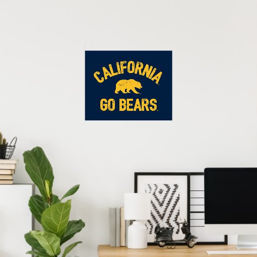 California Go Bears Gold Poster | Zazzle