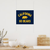 California Go Bears Gold Poster | Zazzle