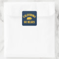 California Go Bears Gold Square Sticker | Zazzle