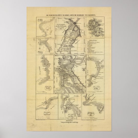 California Gold Rush Poster | Zazzle.com