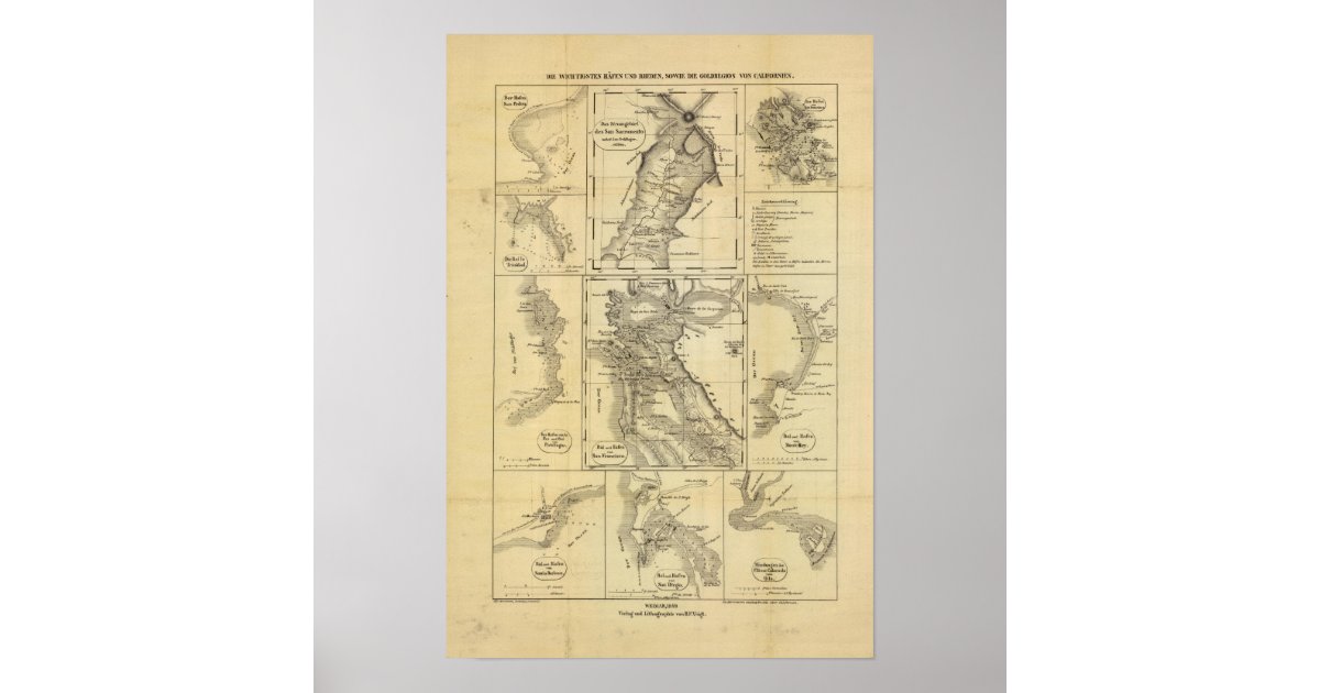 California Gold Rush Poster | Zazzle