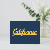 California Gold Script Postcard | Zazzle