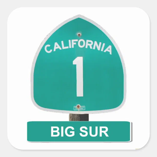 California Highway 1 Big Sur Stickers | Zazzle