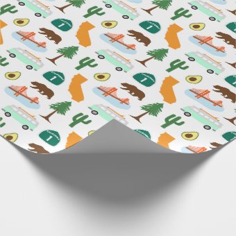 California Icons Wrapping Paper | Zazzle