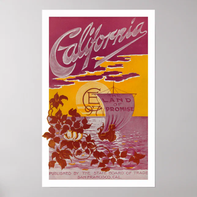 California Land of Promise Poster | Zazzle