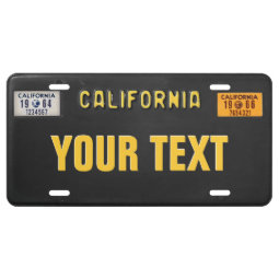 California License Plate from the 60s | Zazzle
