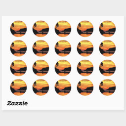 California Love Beach Sunset Sticker | Zazzle