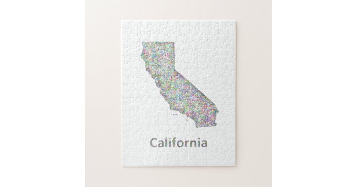 California map jigsaw puzzle | Zazzle