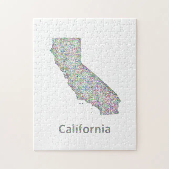 California map jigsaw puzzle | Zazzle