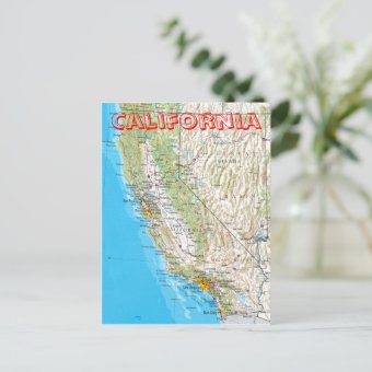 California Map Postcard | Zazzle