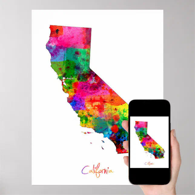 California Map Poster | Zazzle