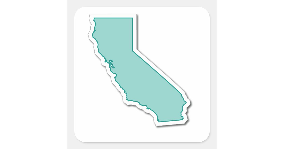 California Outline Sticker | Zazzle