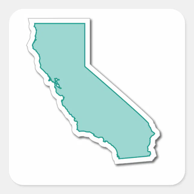 California Outline Sticker | Zazzle