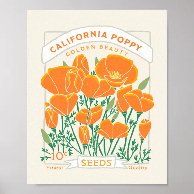 California Poppy Poster | Zazzle
