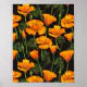 California poppy poster | Zazzle