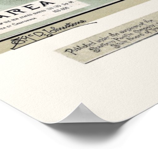 California Products Map 1888 Poster | Zazzle