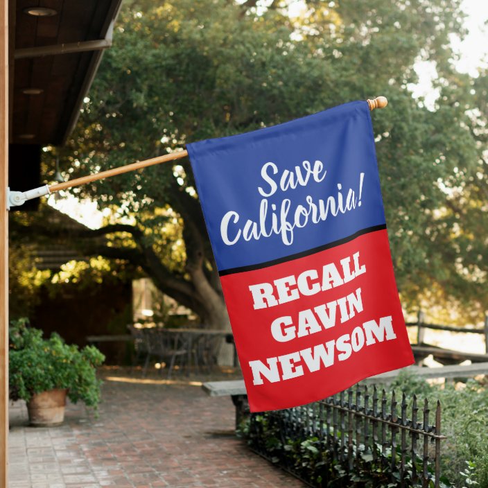 California Recall Governor Newsom House Flag | Zazzle.com