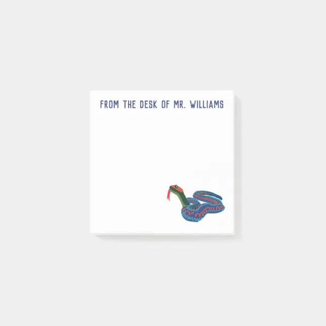 California Red Sided Garter Snake Personalized Post-it Notes | Zazzle