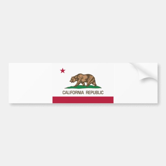 CALEXIT California Bear Flag Bumper Sticker | Zazzle.com