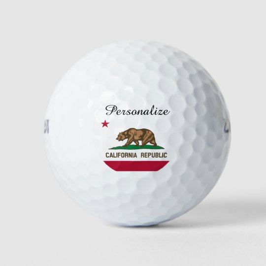 California Republic state flag golf ball set gift | Zazzle.com
