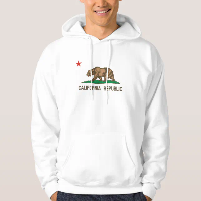 California Republic State Flag Hoodie | Zazzle