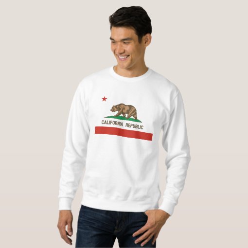 California Republic State Flag Sweatshirt | Zazzle