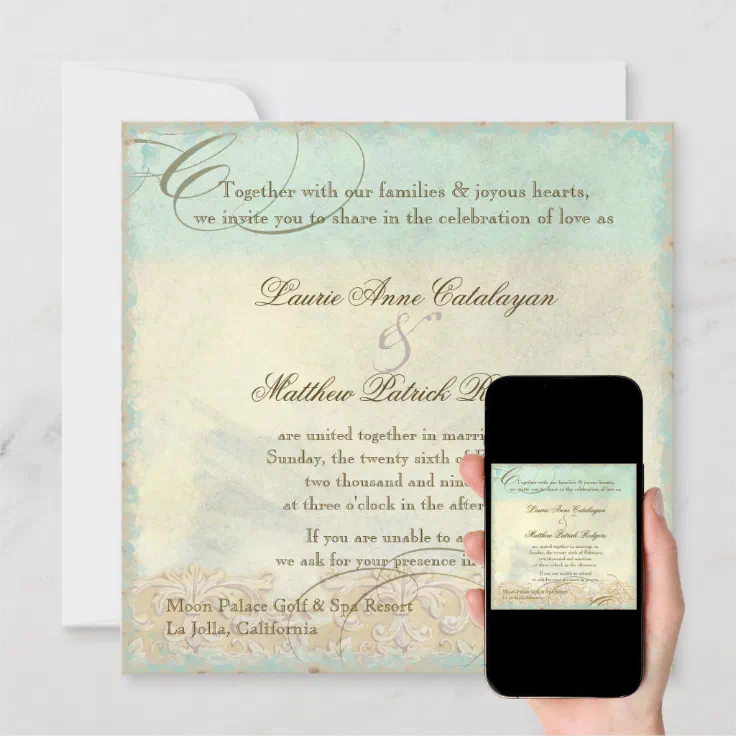 California Sea Turtle Modern Coastal Ocean Beach Invitation | Zazzle