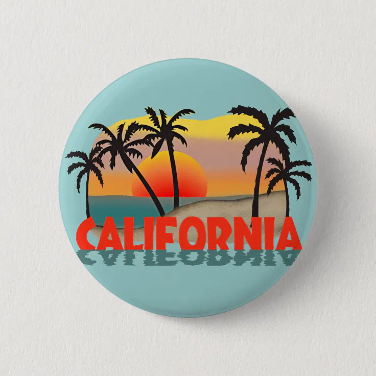 California Souvenir Pinback Button | Zazzle