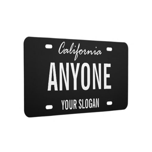 California State Custom License Plate | Zazzle