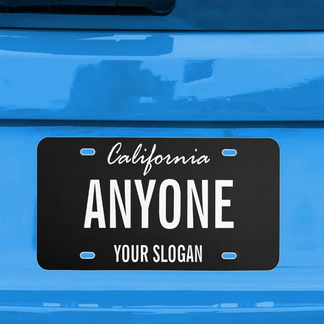 California State Custom License Plate | Zazzle
