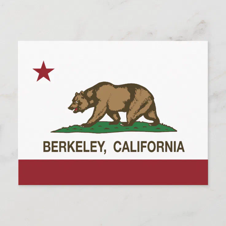 California State Flag Berkeley Postcard | Zazzle