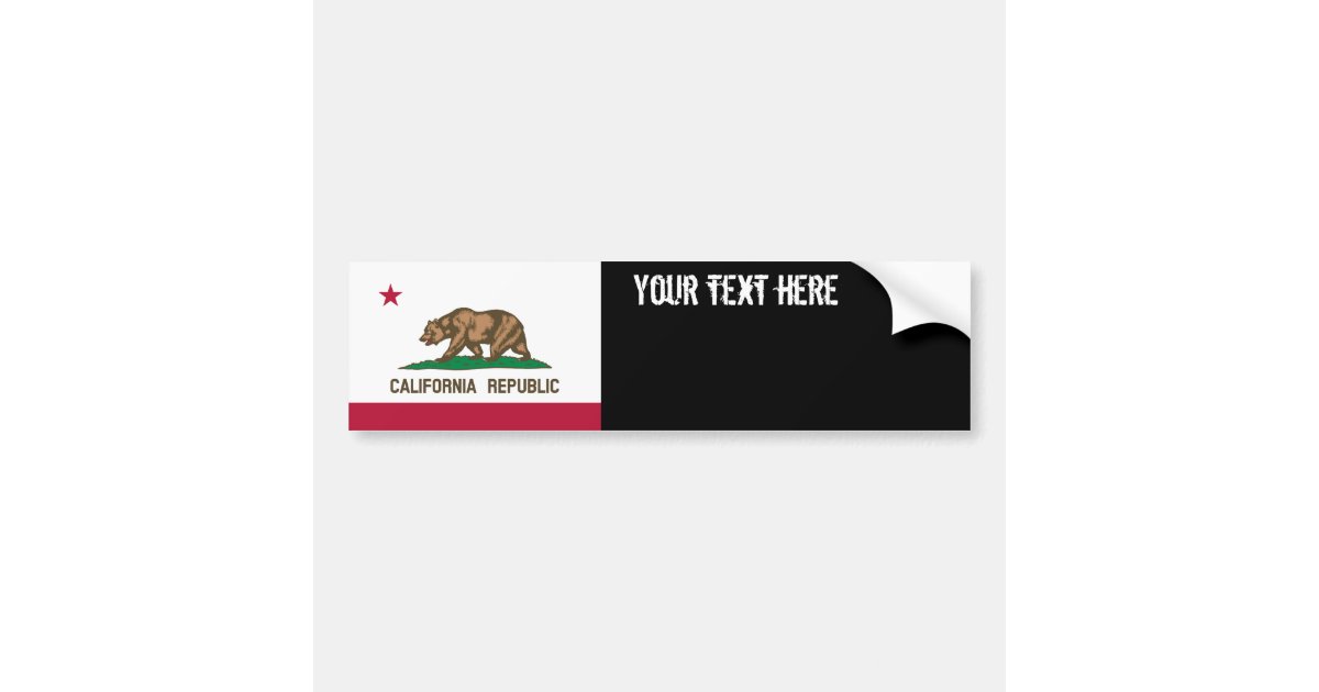California State Flag Bumper Sticker | Zazzle