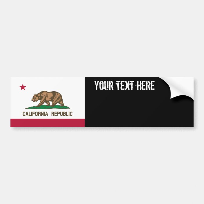 California State Flag Bumper Sticker | Zazzle.com