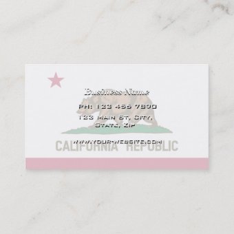 California State Flag Business Card | Zazzle