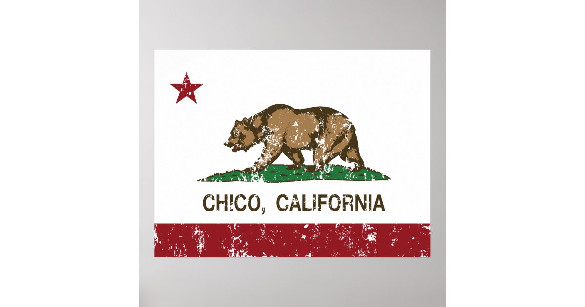 California State Flag Chico Poster | Zazzle