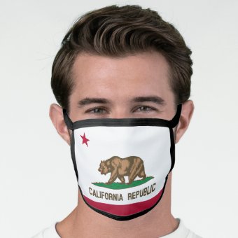 California State Flag Face Mask | Zazzle