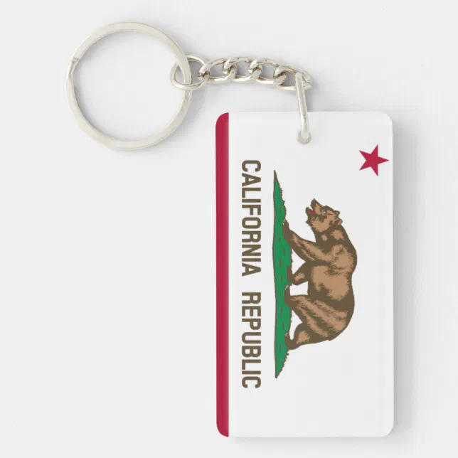 California State Flag Keychain | Zazzle