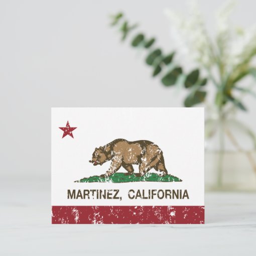 California State Flag Martinez Postcard | Zazzle