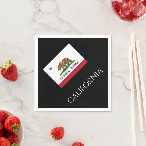 California State Flag Paper Napkins by Janz | Zazzle