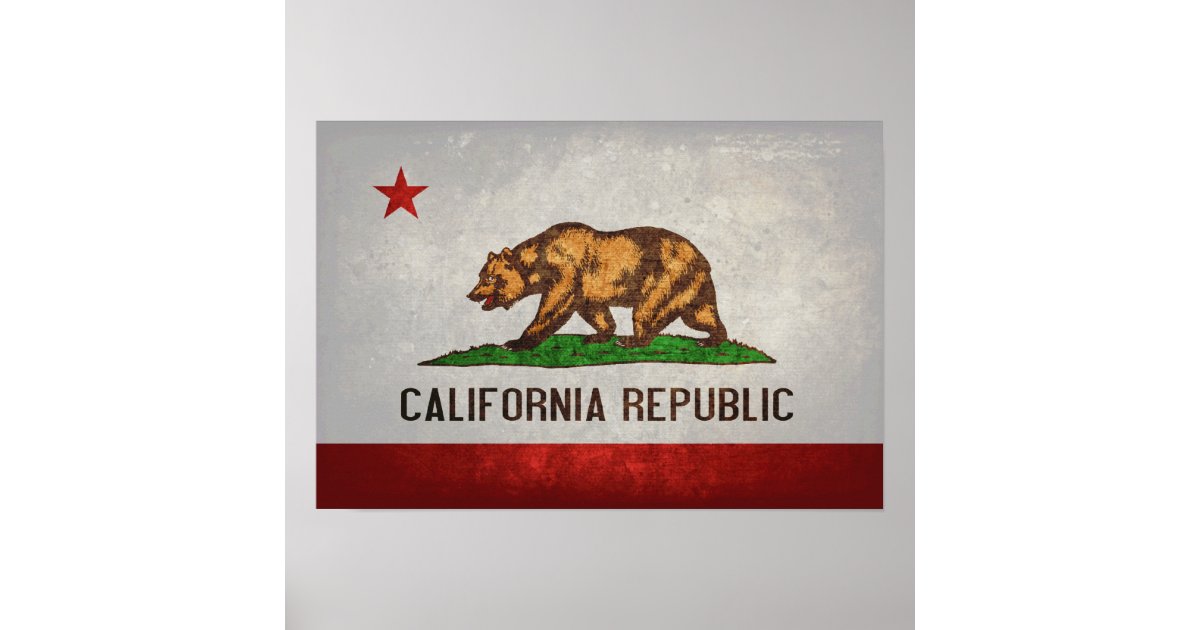 California State Flag Poster | Zazzle