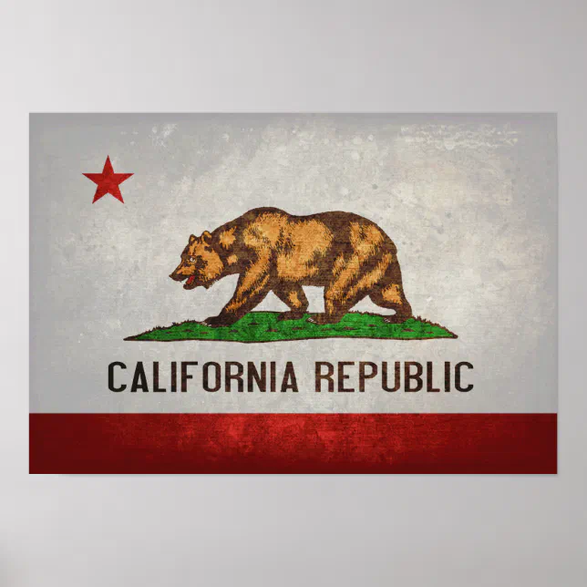 California State Flag Poster | Zazzle