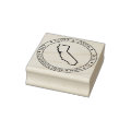California State Map Return Address Wood Art Stamp | Zazzle