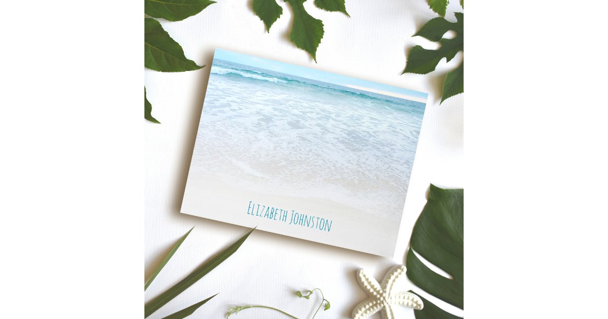 California summer ocean waves beach photo custom notepad | Zazzle