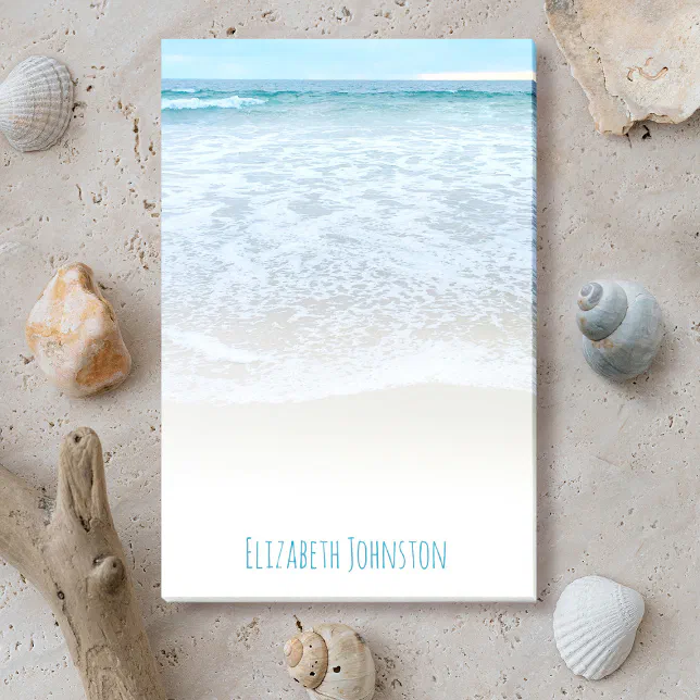 California summer ocean waves beach photo custom post-it notes | Zazzle