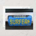 California Surfer License Plate Postcard | Zazzle