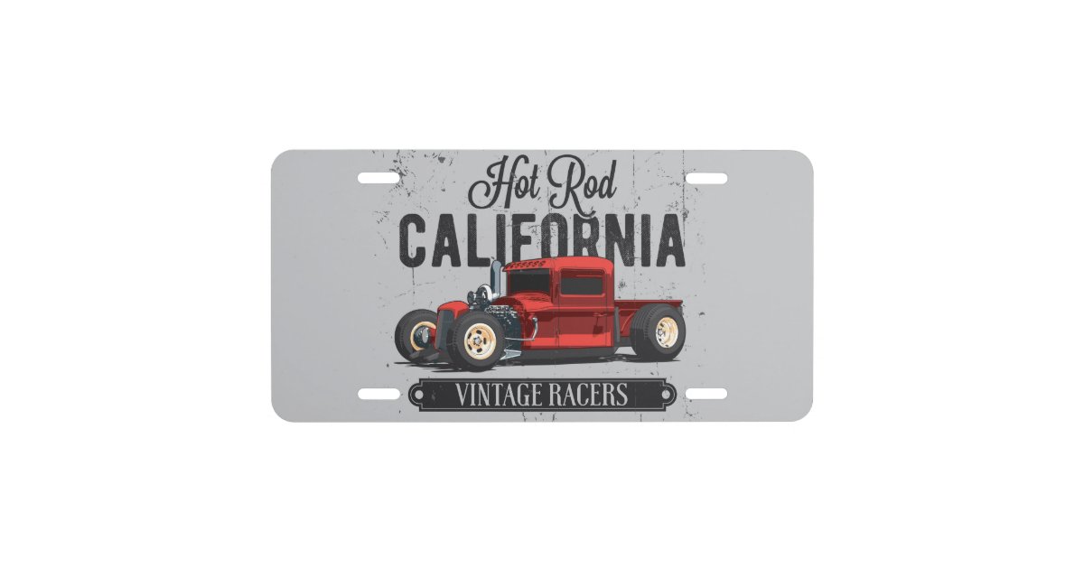 California Vintage Racers License Plate | Zazzle