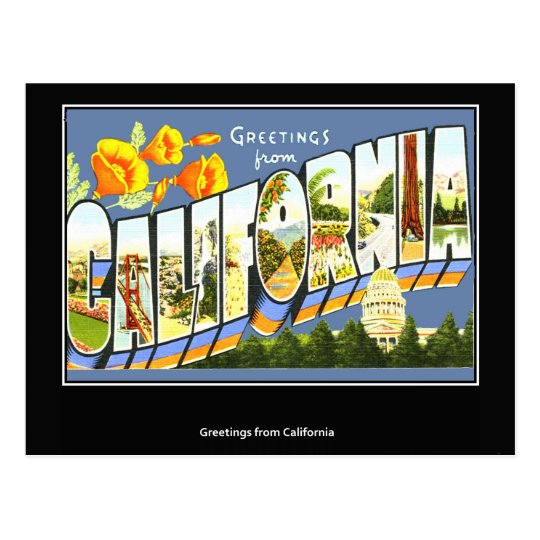 California Vintage Travel Postcard | Zazzle.com