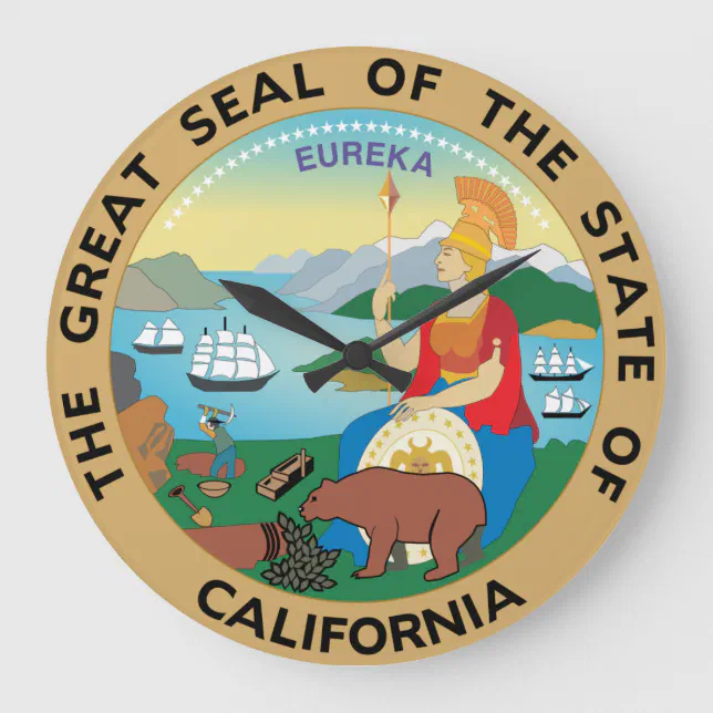 California* Wall Clock | Zazzle